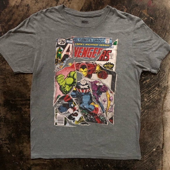 Marvel | Shirts | Medium Marvel Avengers Comic Book Shirt | Poshmark